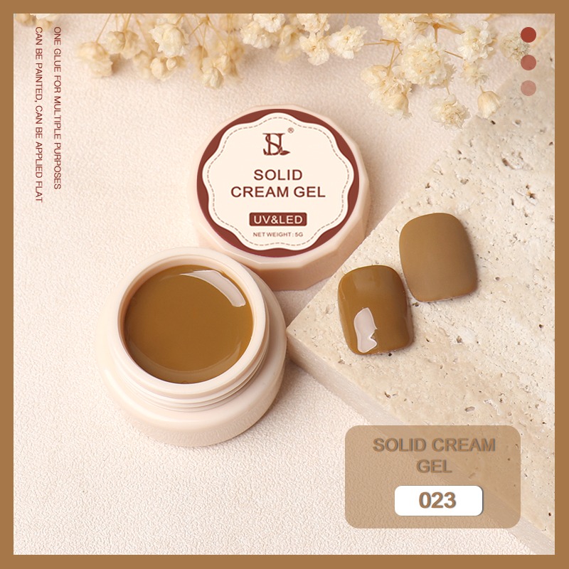 Solid Cream Gel - 023 - Mustard - Cherry Blossom Store